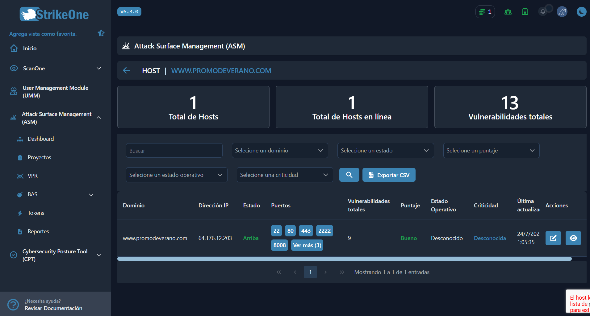 🌐 Attack Surface Management | StrikeOne Docs