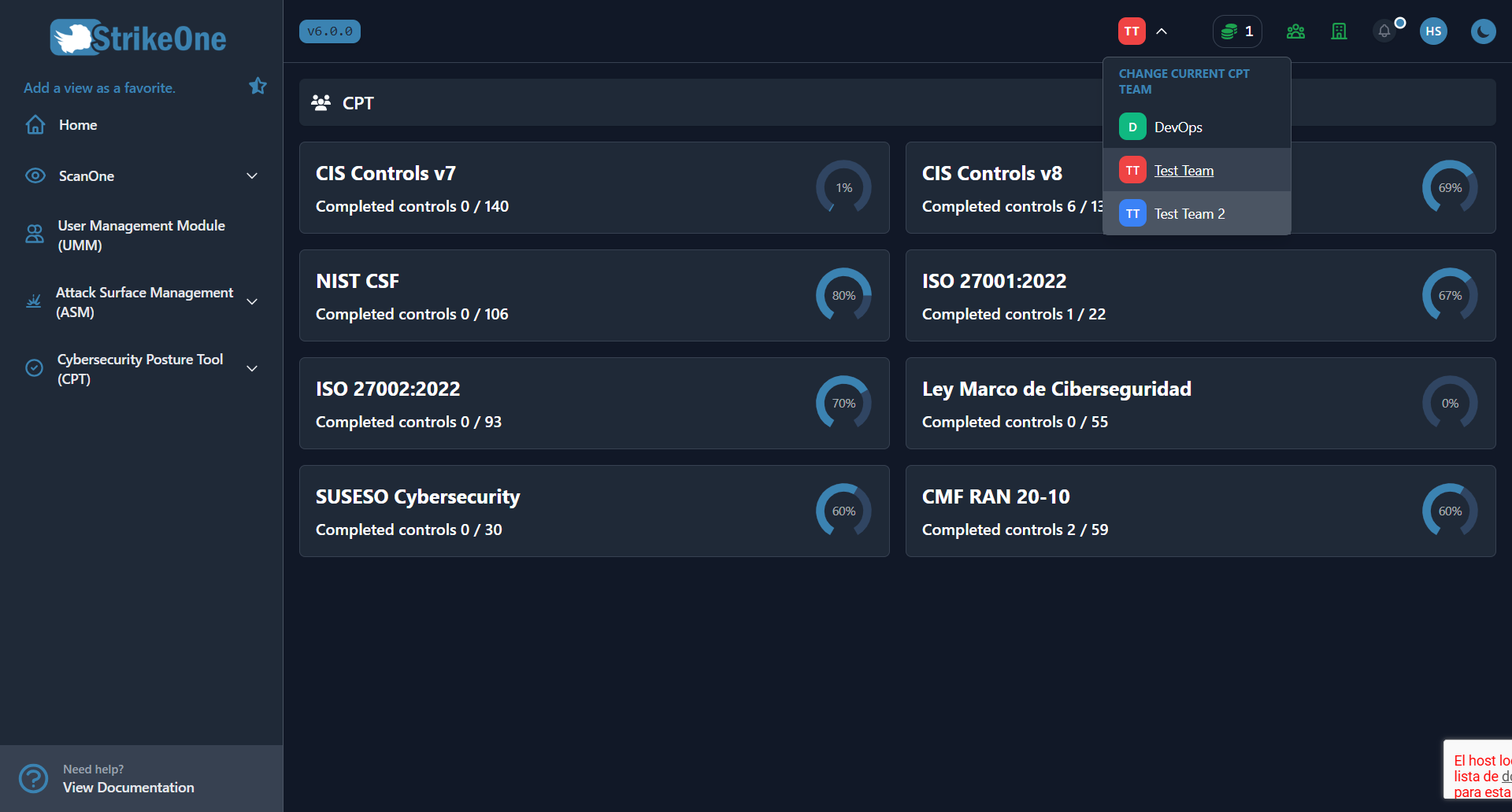 Cybersecurity Posture Tool (CPT) | StrikeOne Docs
