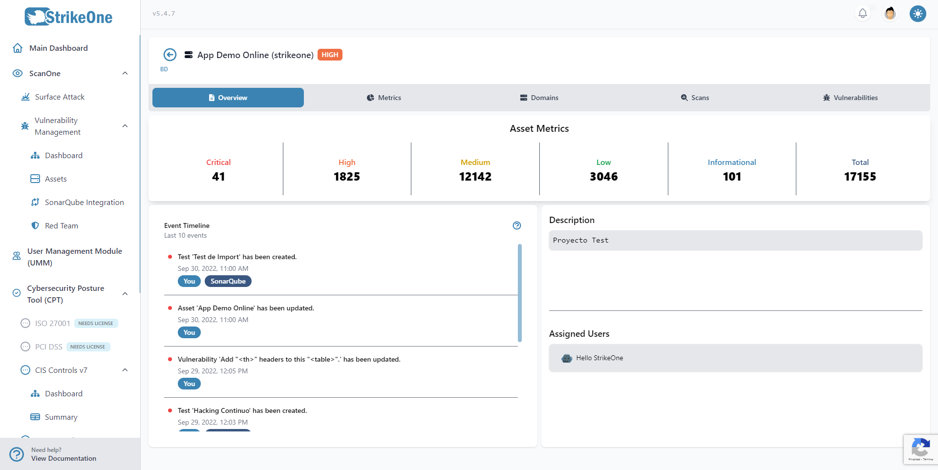 🐞 Vulnerability Management | StrikeOne Docs