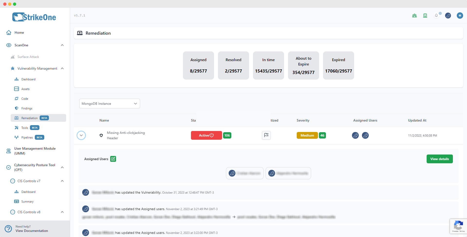 🐞 Vulnerability Management | StrikeOne Docs