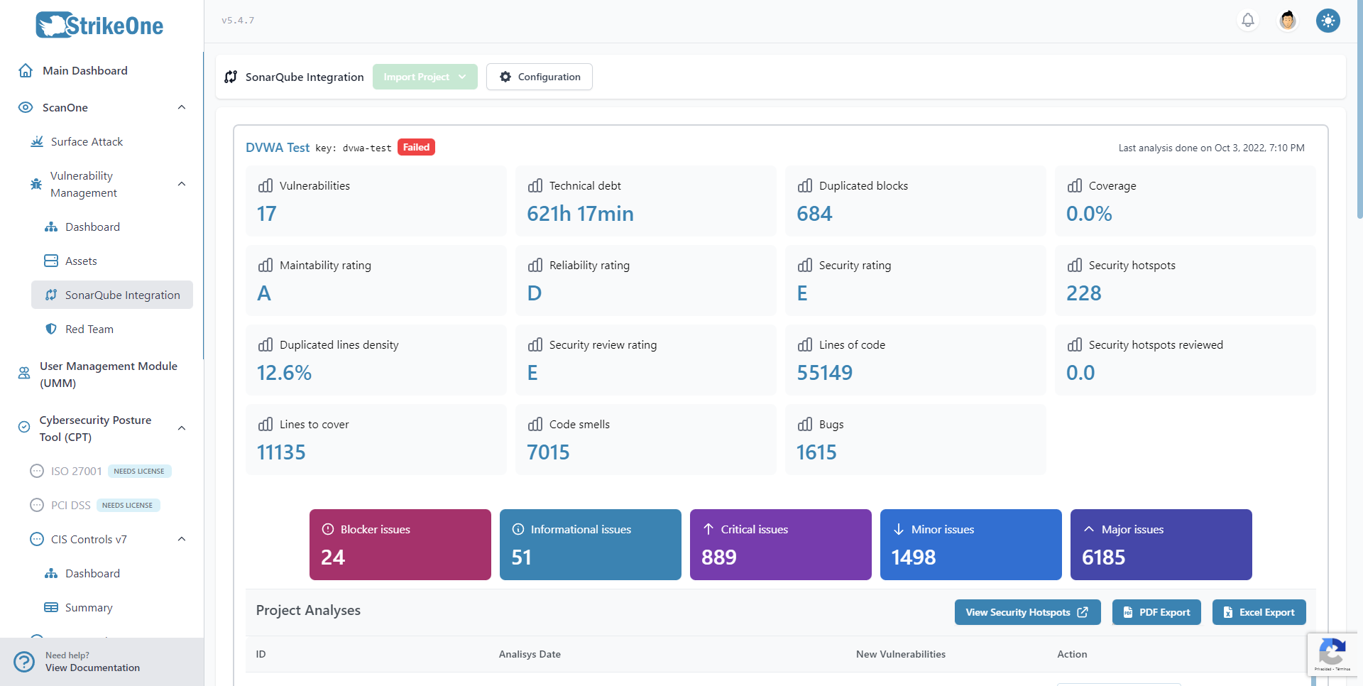 🐞 Vulnerability Management | StrikeOne Docs