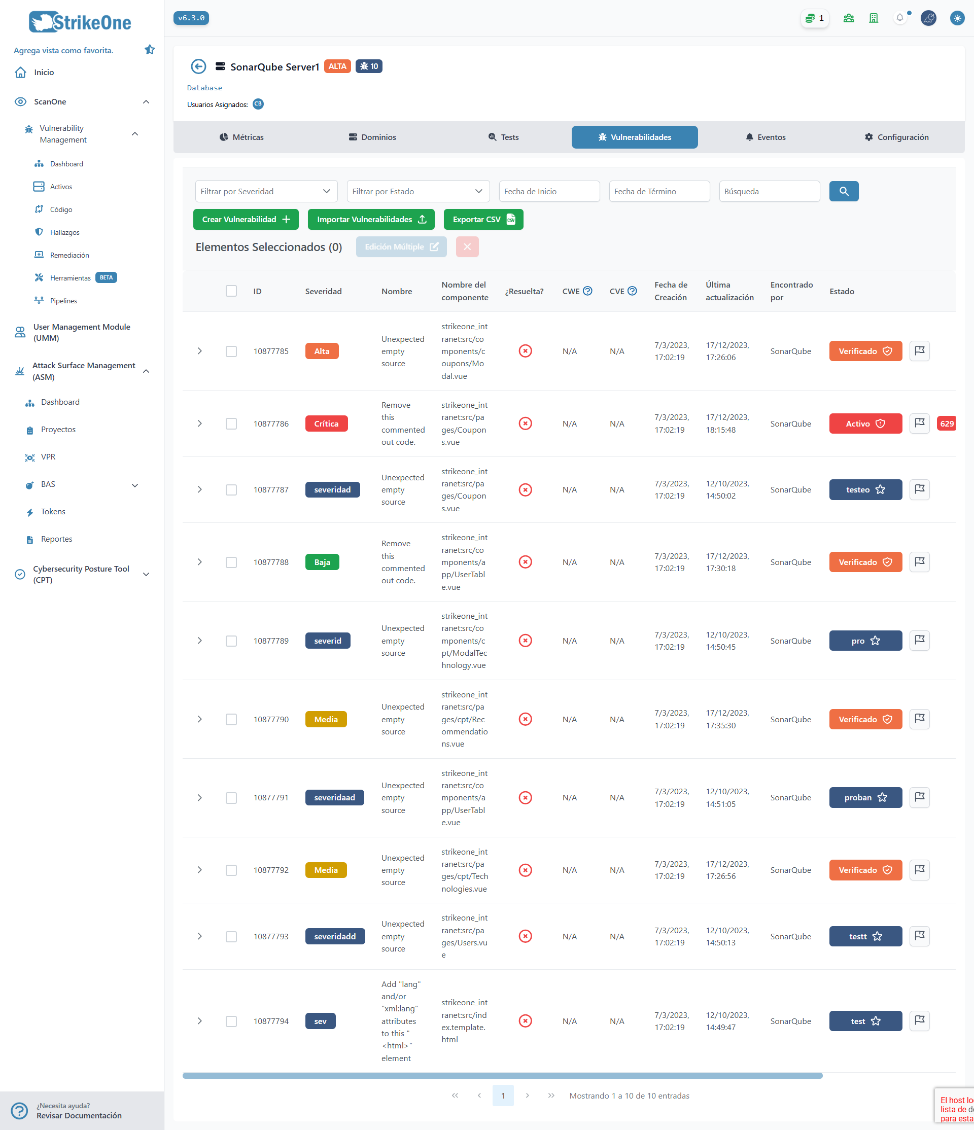 🐞 Vulnerability Management | StrikeOne Docs